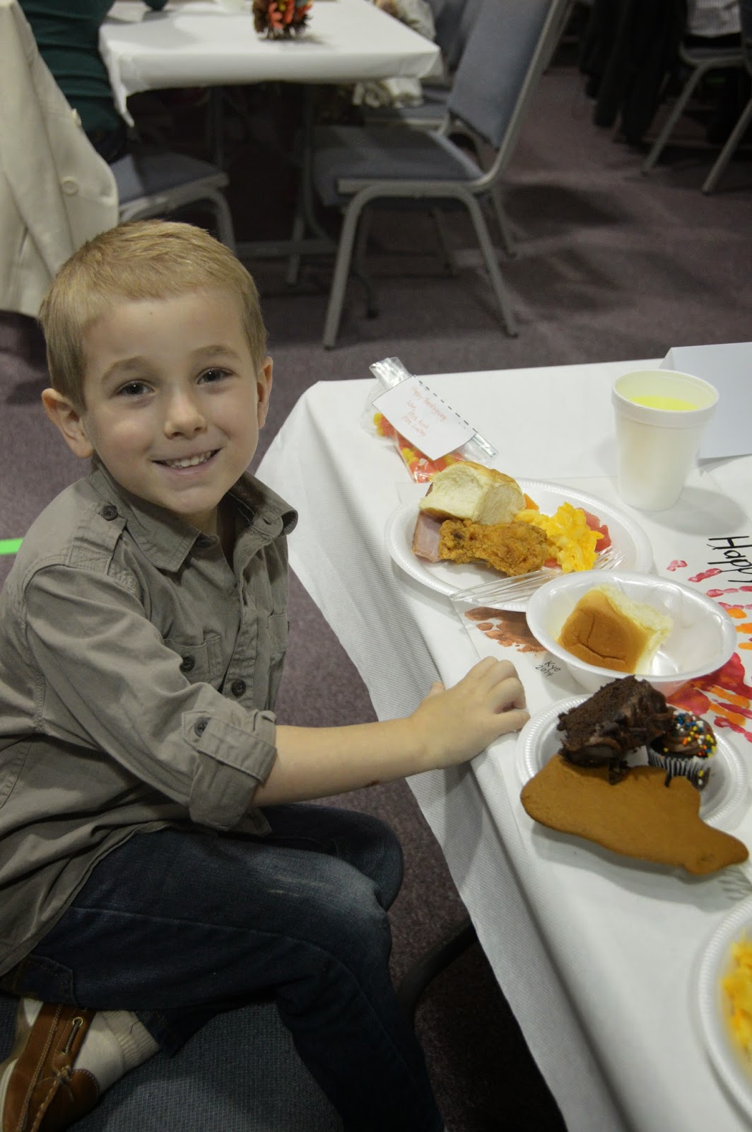 School Thanksgiving Feast - The Journey of Parenthood...