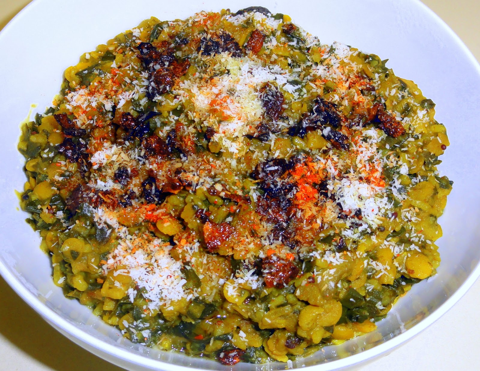 Harsha's Kitchenette: Aluchi Gola Bhaji / Colocasia Laves Dry Curry