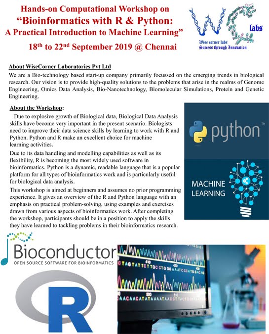 Hands on Computational Workshop on Bioinformatics with R & Python - 18 ...