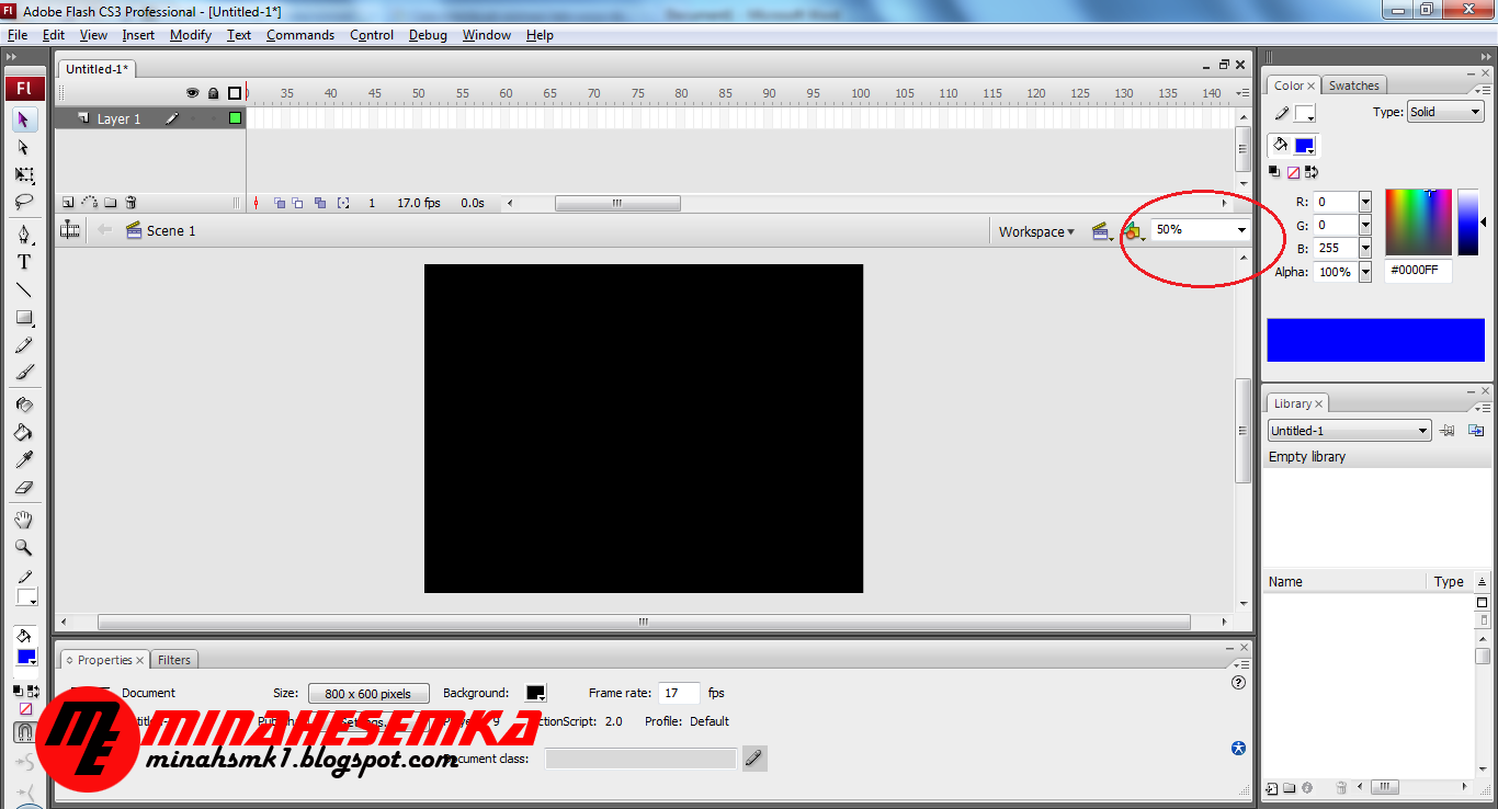 Animasi frame by frame menggunakan adobe flash