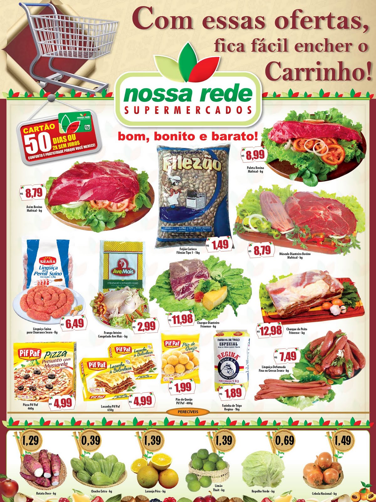 RG Marketing e Propaganda: Folheto de ofertas - Nossa Rede Supermercados