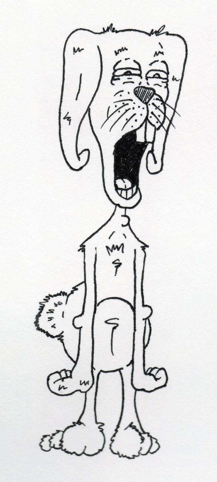 Jared Unzipped: Draw Something: Yawning Rabbit