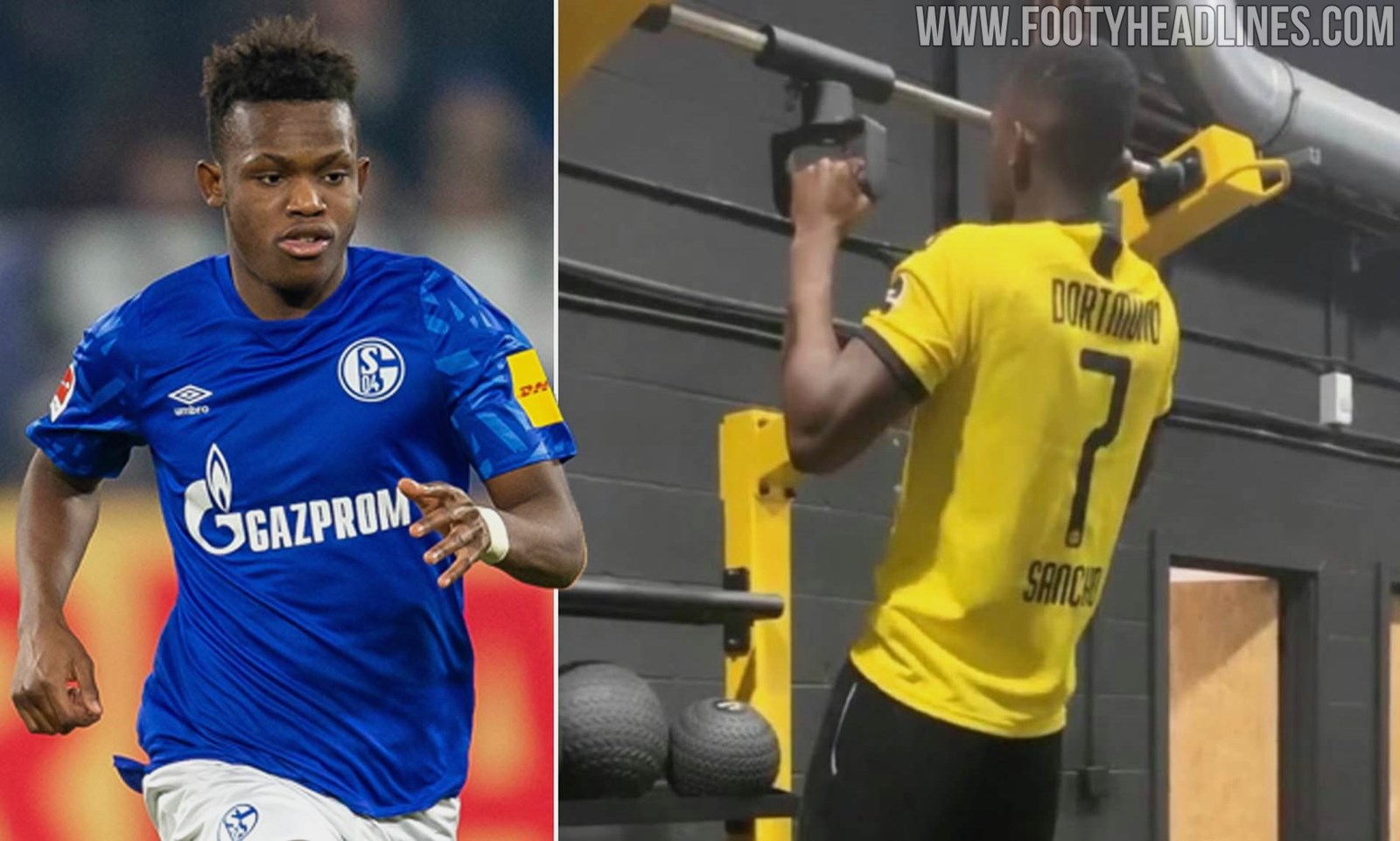 Schalke Youngster Matondo Trains In Kit Of Arch Rivals Dortmund - Why ...