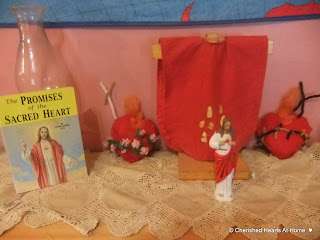 Cherished Hearts At Home: Sacred Heart and Immaculate Heart Felt Craft ...