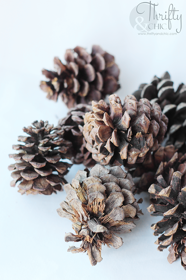 DIY Winter Pine Cone Wreath Tutorial