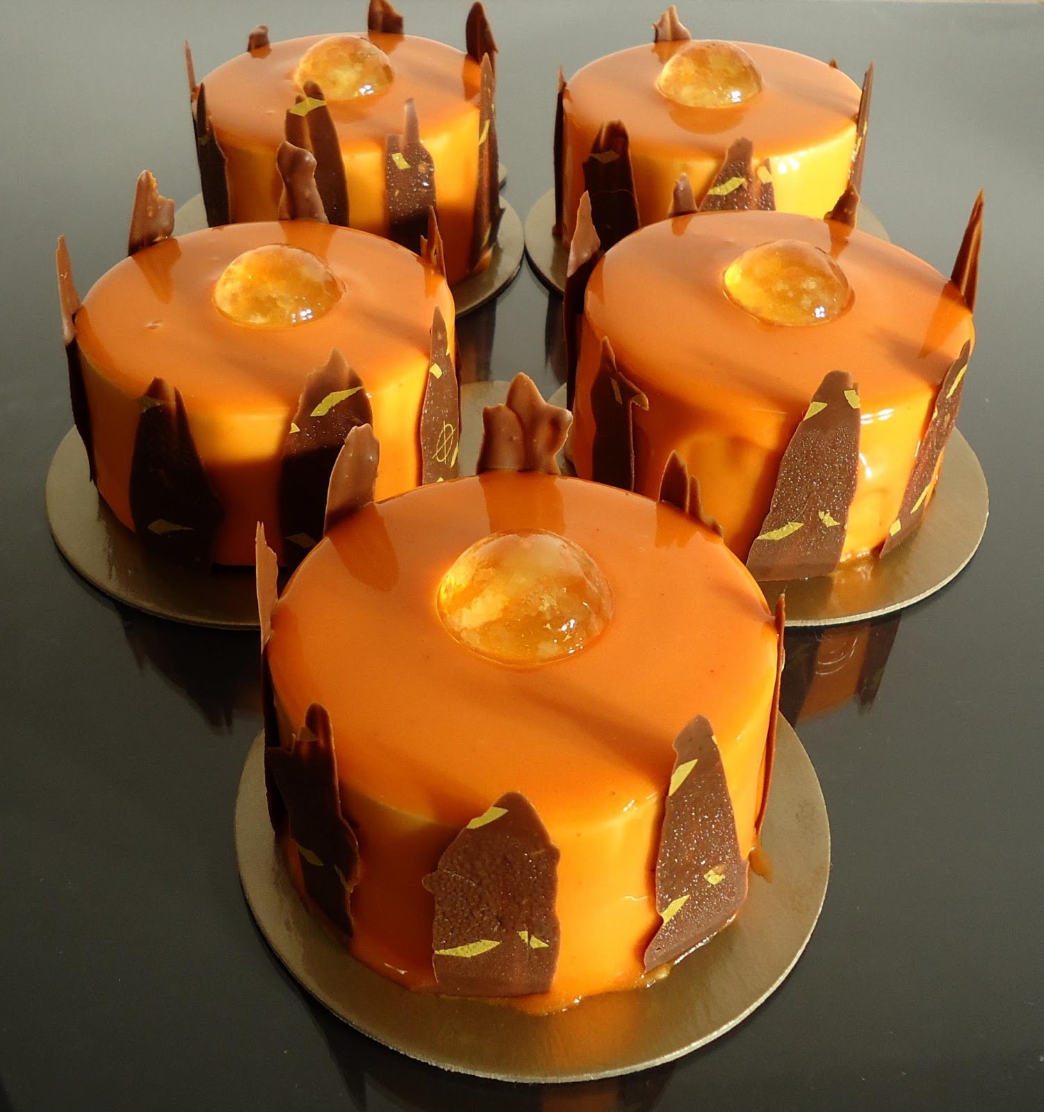 MiniCuisine: Entremets orange-caramel et noisettes