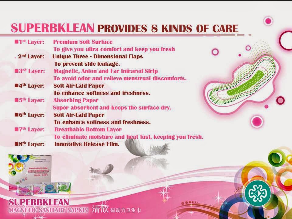 LONGLIQI INTERNATIONAL UK LIMITED: SUPERBKLEAN MAGNETIC SANITARY NAPKIN