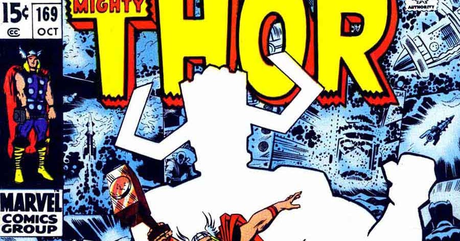 Thor #169 - Jack Kirby art & cover + 1st Galactus origin - Pencil Ink