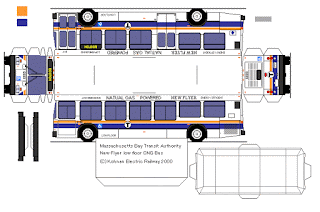 SP. Papel Modelismo: PaperCraft Bus New Flyer - Massachusetts Bay ...