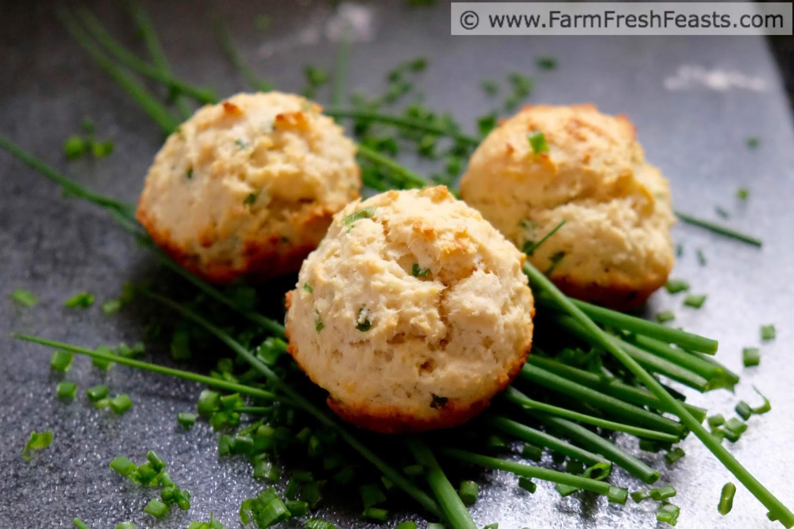 Farm Fresh Feasts: Fresh Chive and Ricotta Muffins #MuffinMonday