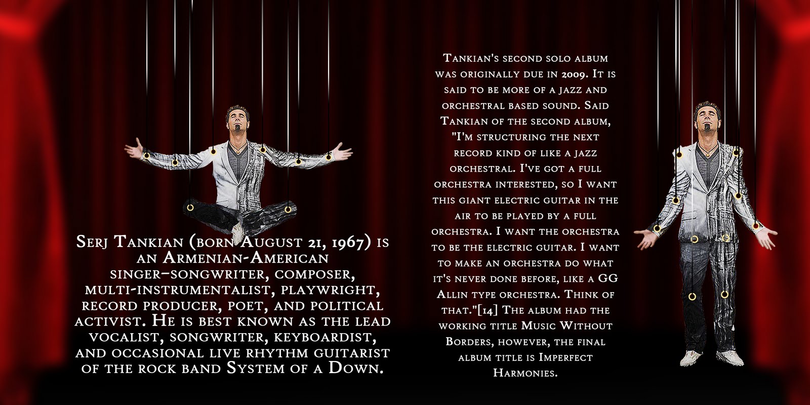 Narek Hovsepyan a.k.a. Zammin: Serj Tankian - Imperfect Harmonies Narek Hovsepyan a.k.a. Zammin: Serj Tankian - Imperfect Harmonies