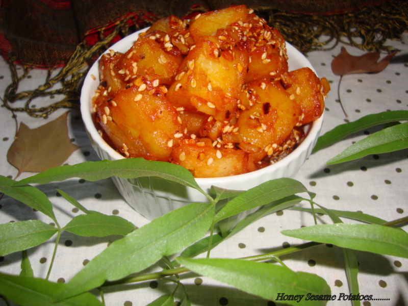 Sailaja Kitchen...A site for all food lovers!: Honey Sesame Potatoes ...