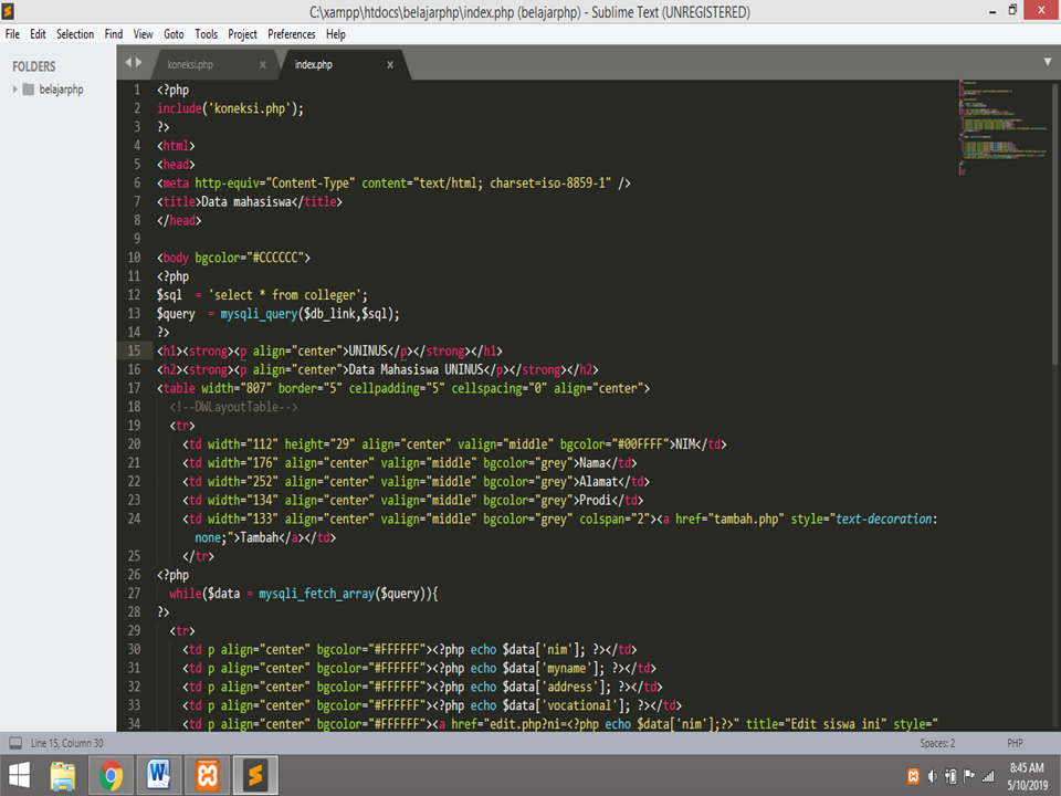 Cara Membuat CRUD Dengan PHP di MySQL | Tutorial - Blog Adi bin Ajat Web