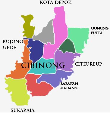 KotaKita.com: Peta Kota Cibinong