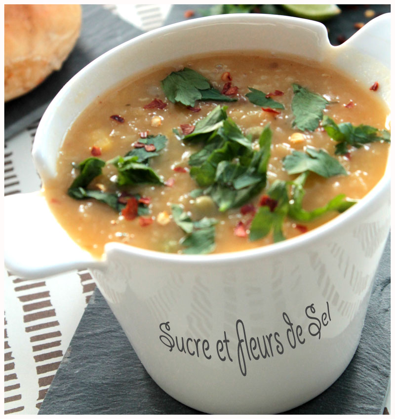 Sucre et Fleurs de Sel: Soupe aux lentilles rouges et aux légumes.