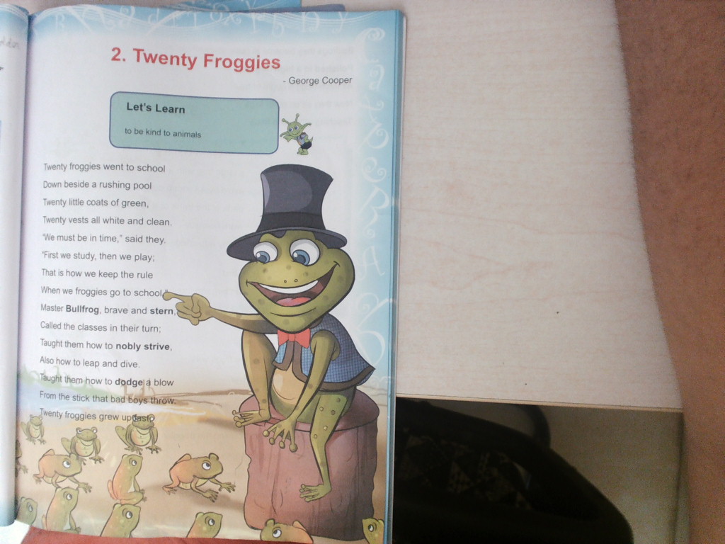 PIS VADODARA STD 4: TWENTY FROGGIES GRADE 4