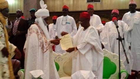Photos from Sanusi's Turbaning as Emir earlier today