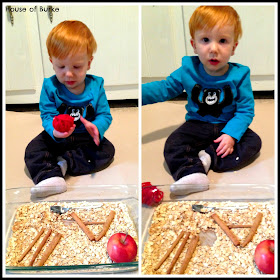 House of Burke: A is for Apple Cinnamon Sensory Bin