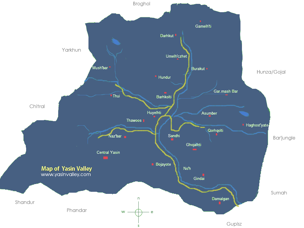Pictures Folder of Gilgit Baltistan : Map of The Greater Yasin Valley ...