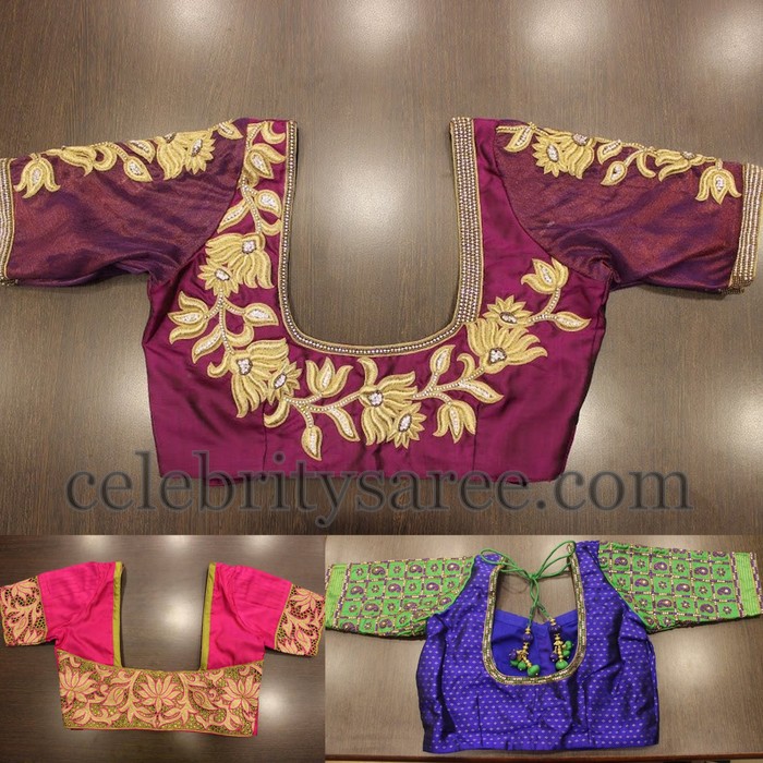Lotus Work Blouses by Anya - Saree Blouse Patterns