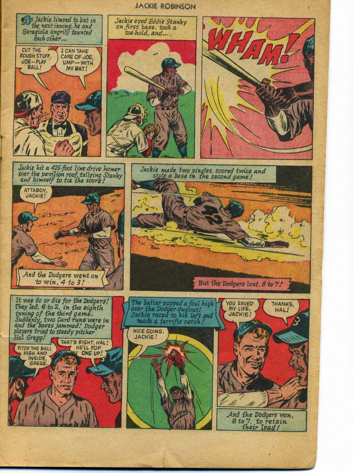 Dodgers Blue Heaven: Scans of the 1950 Jackie Robinson Comic #2 - In Full
