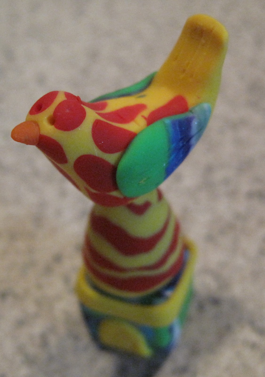 Angela Anderson Art Blog: Polymer Clay Birds & Houses - After School Art