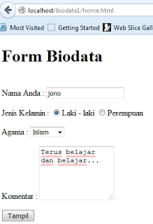 Membuat Formulir Sederhana Dengan Php | BLOG GACON
