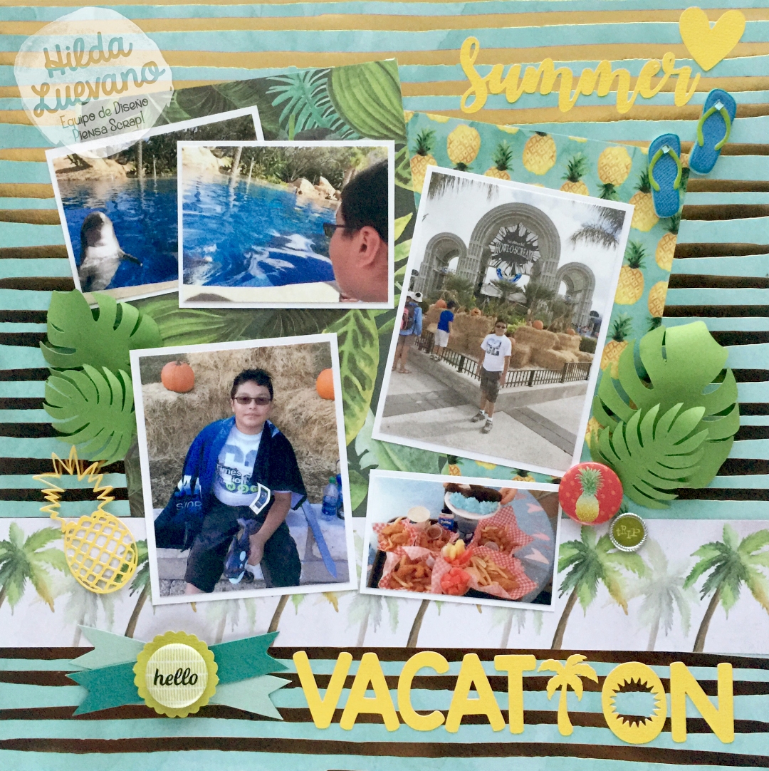 Hilda Designs: Reto de Julio en PS: Layout Vacaciones