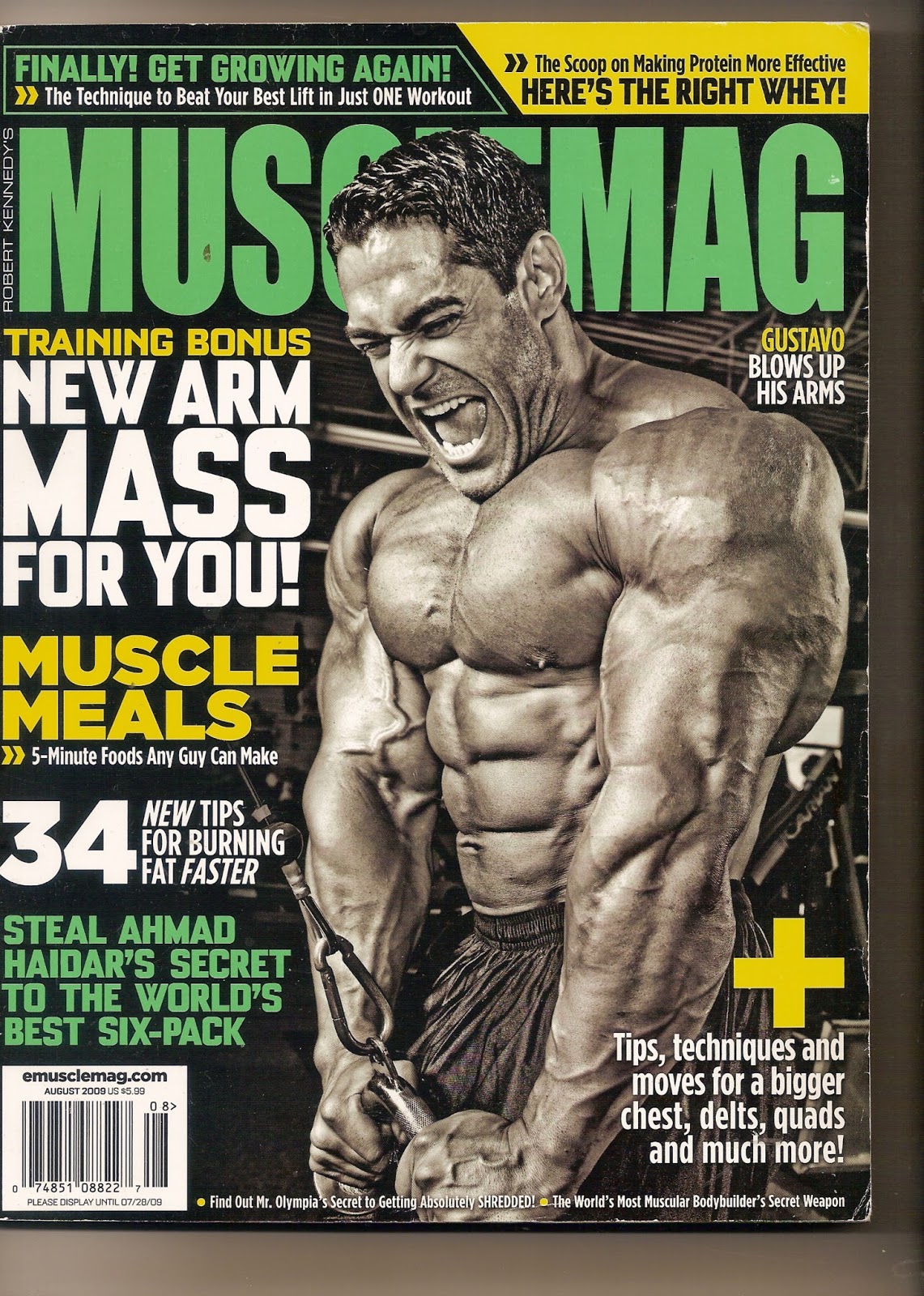 MuscleMag International: MuscleMag International August 2009 issue