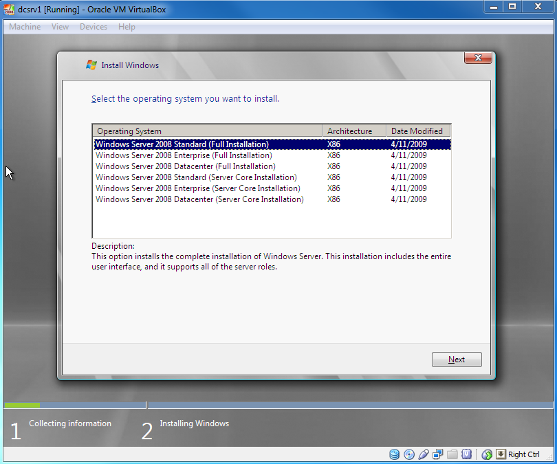 Tinkering Thoughts: Installing Windows Server 2008 R2