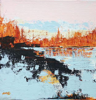 Joan V. McLean: Day 24 Shoreline Abstract