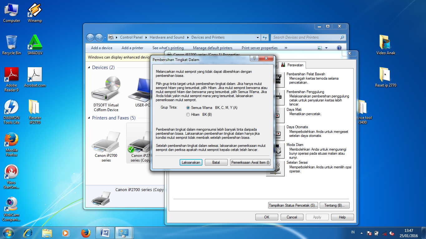 Sary: Langkah-langkah service printer