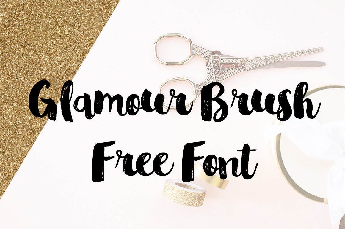 DLOLLEYS HELP: Glamour Brush Free Font