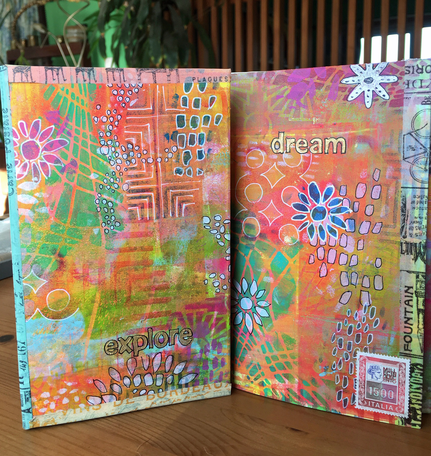 StencilGirl Talk: Little Journals with StencilGirl® Stencils by Frieda ...