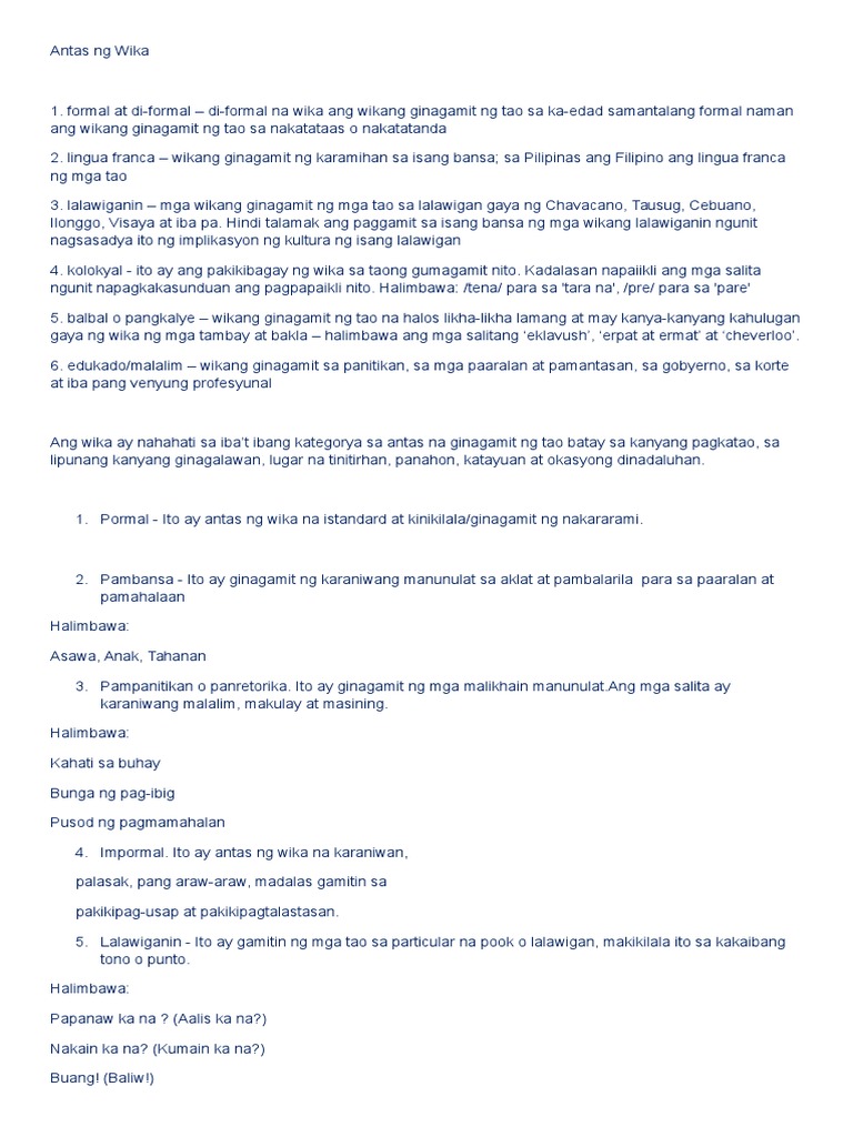 salitang balbal - philippin news collections