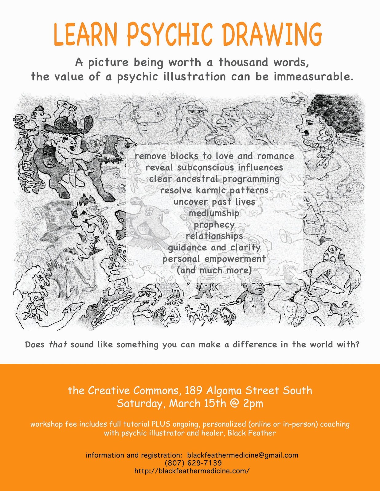 Black Feather Medicine: LIVE Psychic Drawing Tutorial with Black Feather