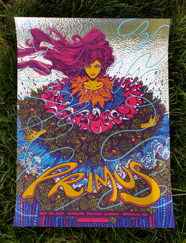 INSIDE THE ROCK POSTER FRAME BLOG: James Flames Primus Asheville Poster ...