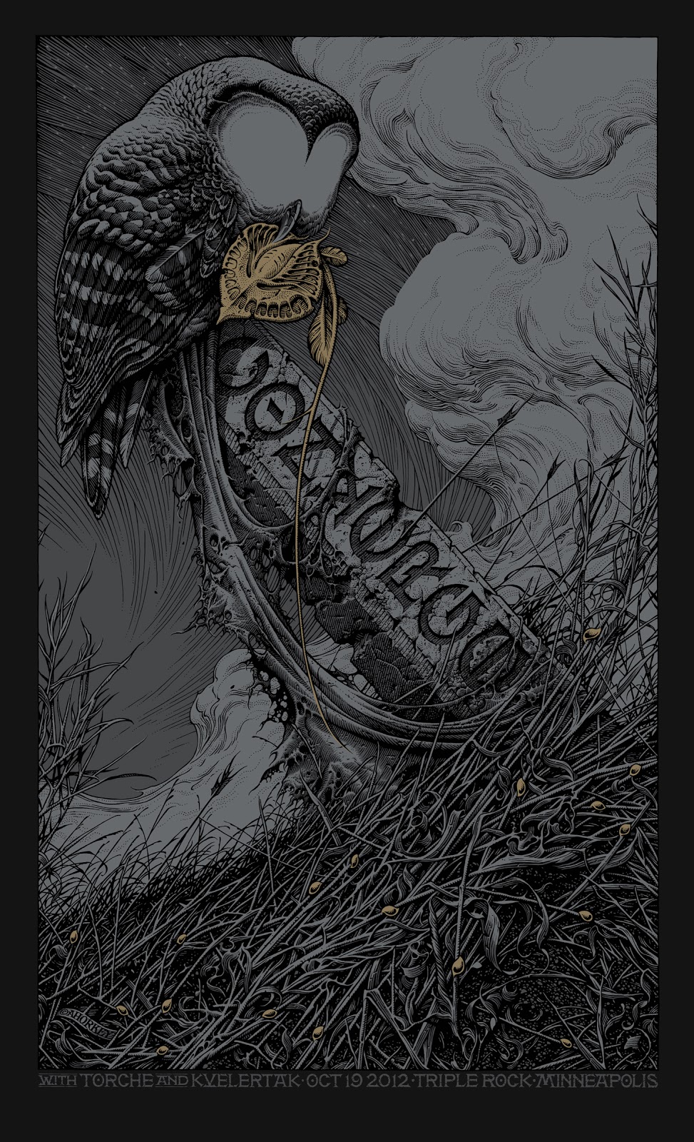 INSIDE THE ROCK POSTER FRAME BLOG: Aaron Horkey Converge Poster and Print