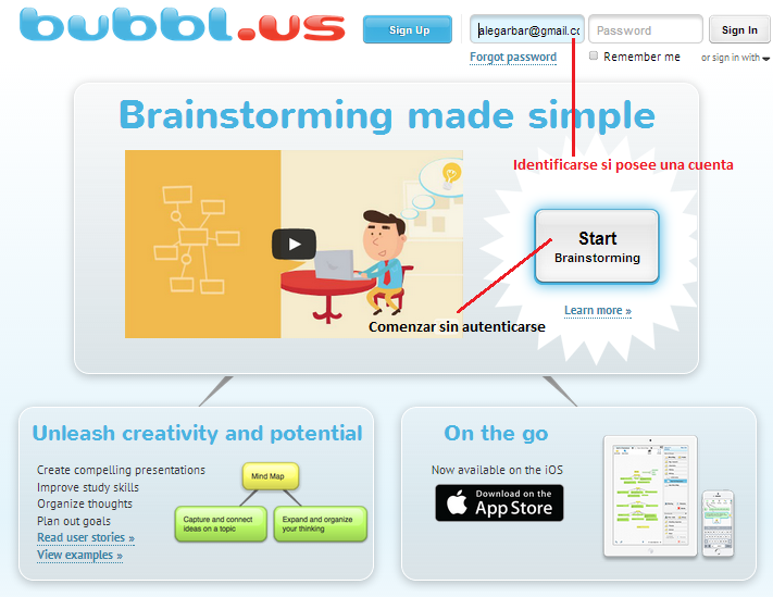 Tecnología Educativa & Tic: UTILIZANDO BUBBL.US