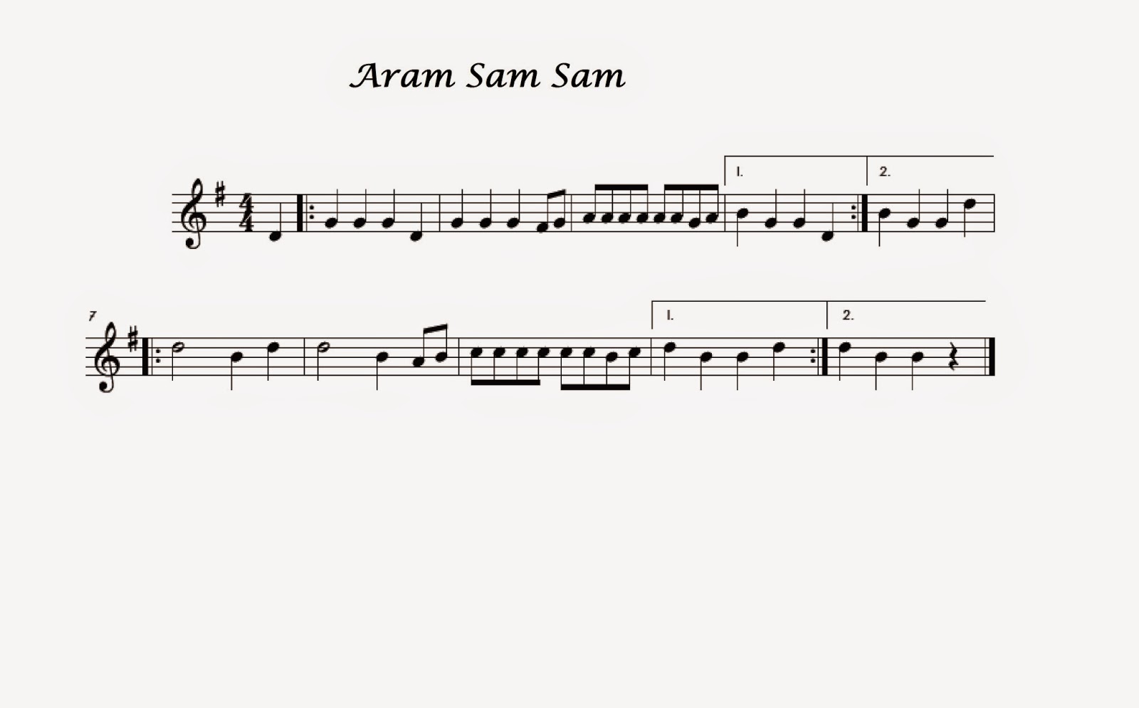 Zoando o vento: Aram Sam Sam