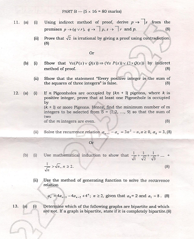 MA2265 Discrete Mathematics Nov Dec 2011 Question Paper - University ...