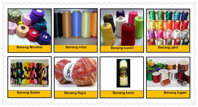 Penggolongan Berbagai Jenis Benang - daftarcek