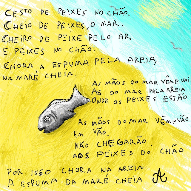 Um desenho para cada dia.: Pescaria (Poema de Cecília Meireles)