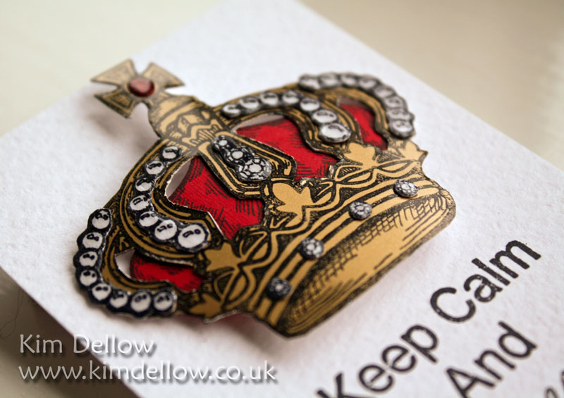 Keep Calm Crown Gold Symbol