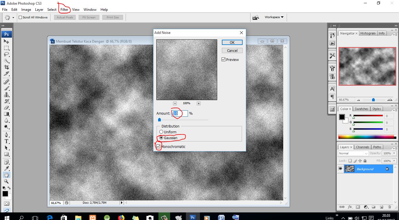 Cara Membuat Tekstur Kaca Dengan Photoshop