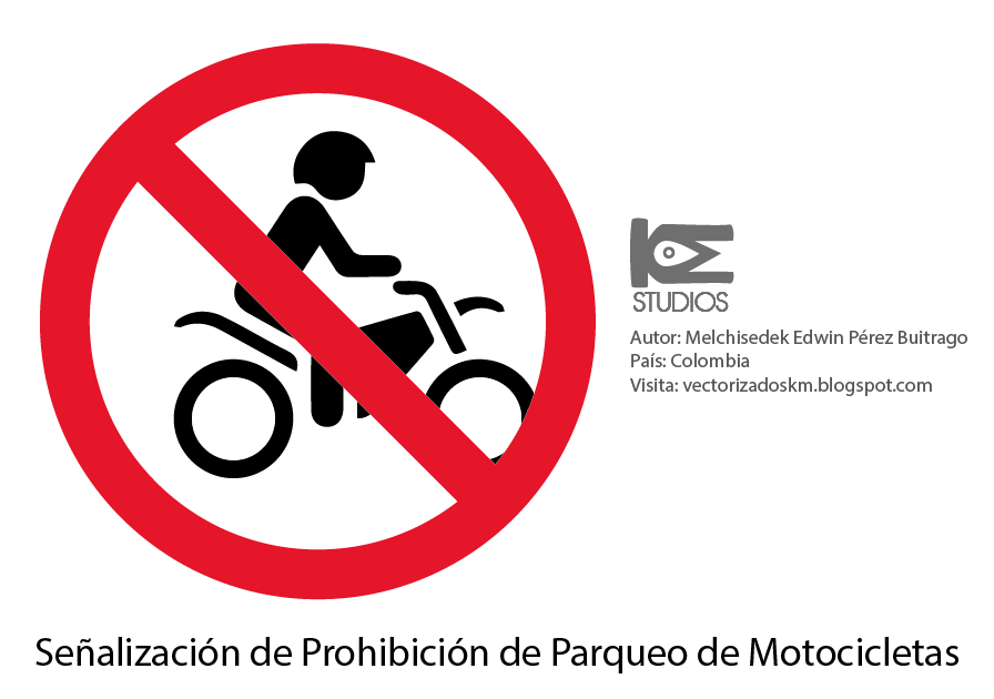 Señalización de Prohibición de Parqueo de Motocicletas