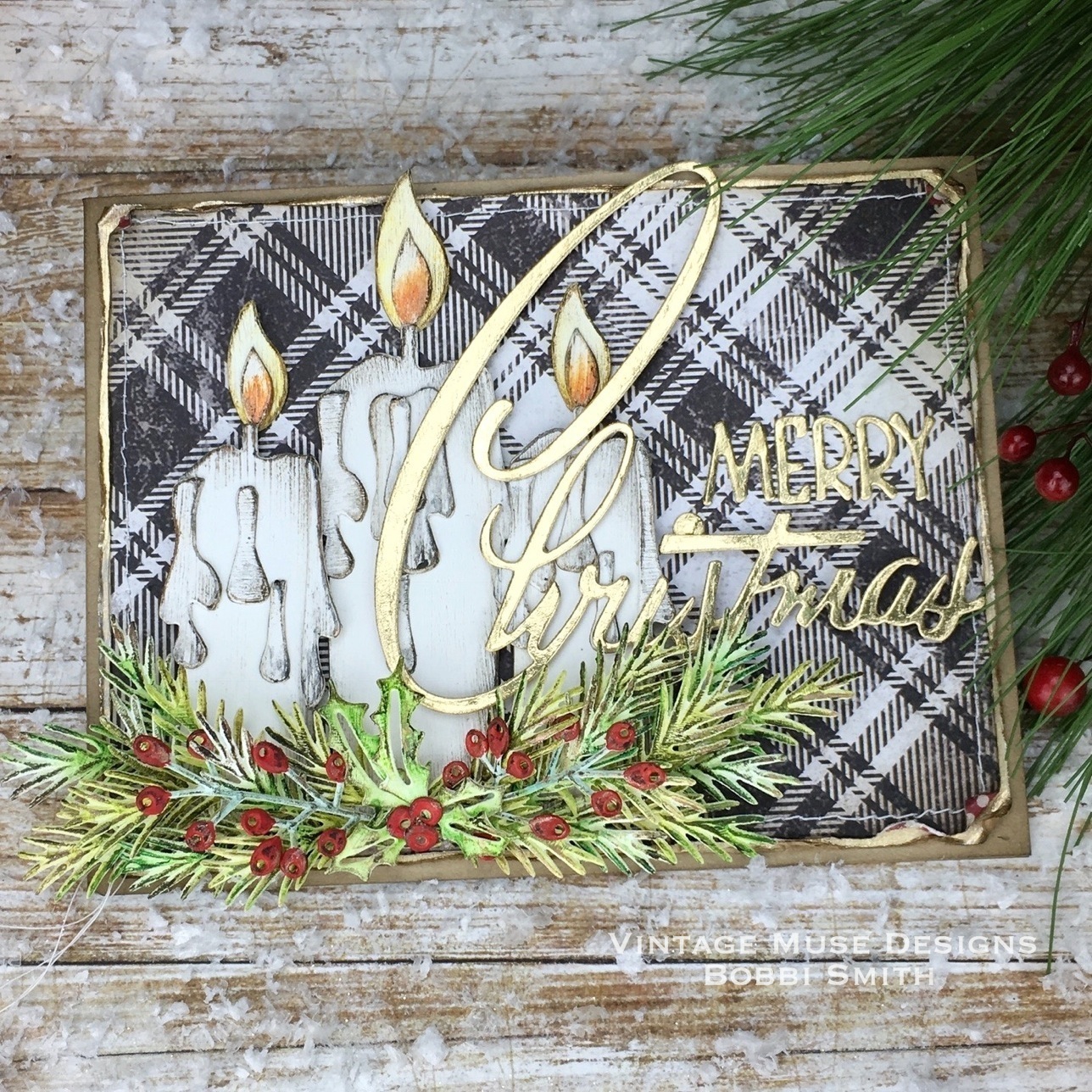 Vintage Muse: Candlelight Merry Christmas Card...