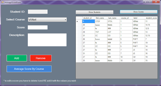 VB.Net Students Information Management System Source C - 1BestCsharp