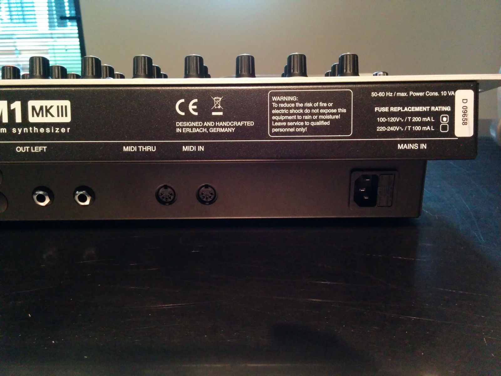 MATRIXSYNTH: Vermona DRM1 MKIII Analog Drum Synthesizer SN D 09658