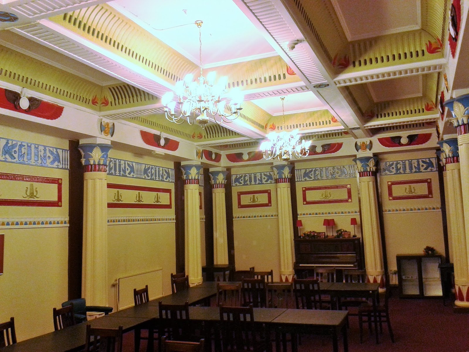 Dr. David Harrison: The Egyptian Chapter Room - Masonic Hall, Hope ...